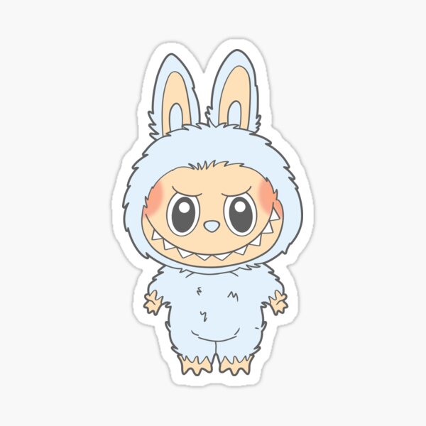 "labubu whole body white" Sticker for Sale by Diyanggostyle | Redbubble