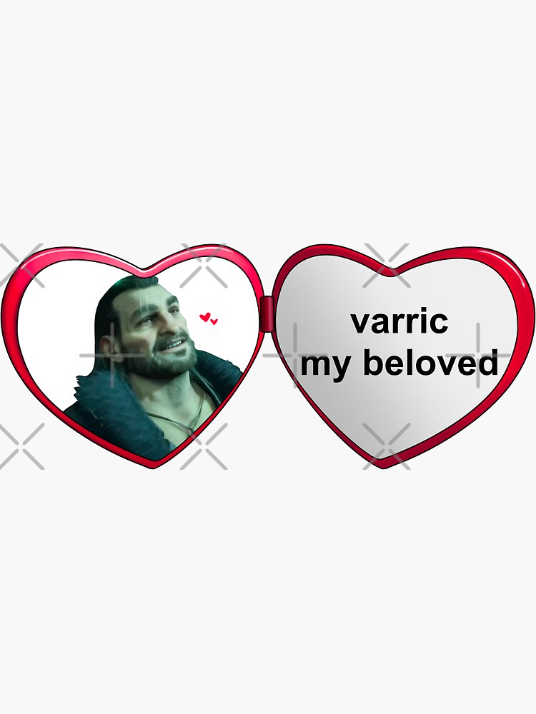 "Varric My Beloved Dragon Age Veilguard Meme" Sticker for Sale by ...