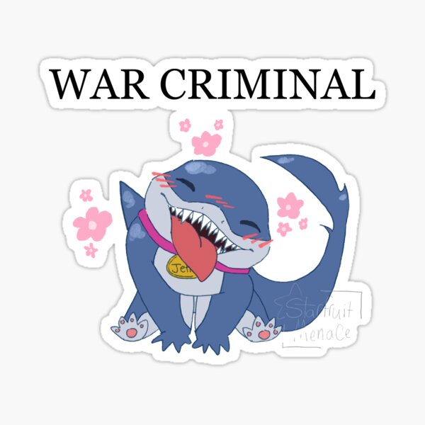 "Jeff the War Criminal!!" Sticker for Sale by StarfruitTheft | Redbubble