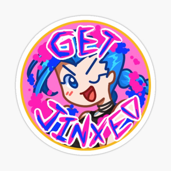 "Get Jinxed >:)" Sticker for Sale by Starymar :D | Redbubble