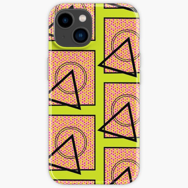 "90s Squiggle Shape Pattern (Electric Yellow)" iPhone Case for Sale by ...