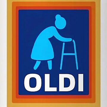 "Oldi ALDI meme " Sticker for Sale by Snatched-goods | Redbubble