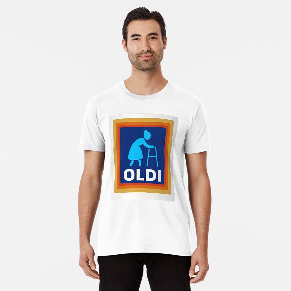 "Oldi ALDI meme " Sticker for Sale by Snatched-goods | Redbubble