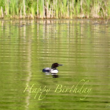 "Happy Birthday loon" Greeting Card for Sale by Beth Tidd | Redbubble