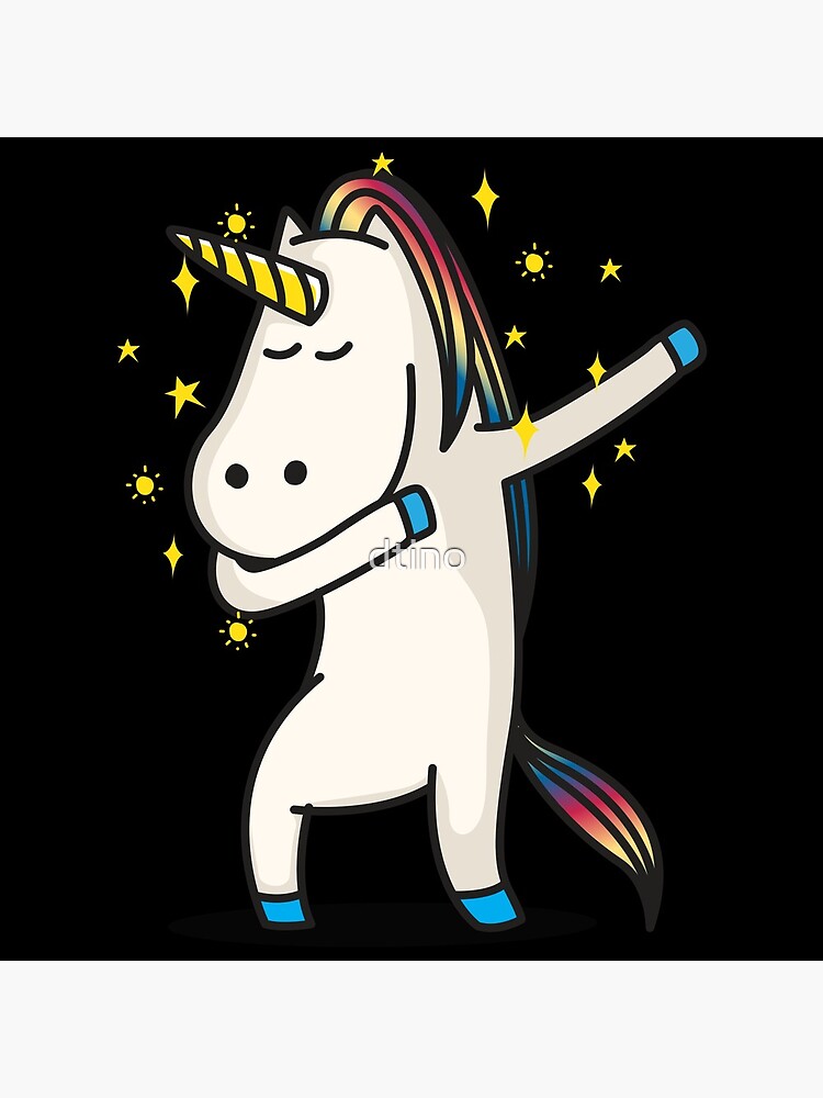 "Unicorn Dap Pose" Poster for Sale by dtino | Redbubble