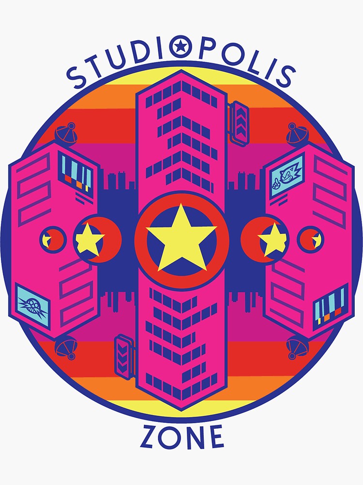 "Sonic Mania Studiopolis Zone Logo" Sticker for Sale by McGuy | Redbubble