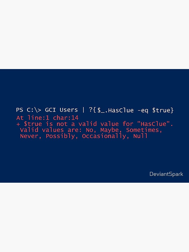 "PowerShell Error 2" Coffee Mug for Sale by DeviantSpark | Redbubble