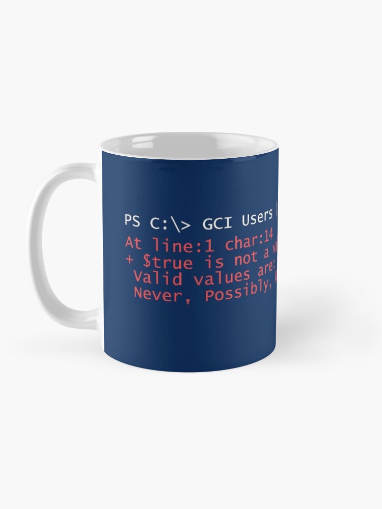 "PowerShell Error 2" Coffee Mug for Sale by DeviantSpark | Redbubble