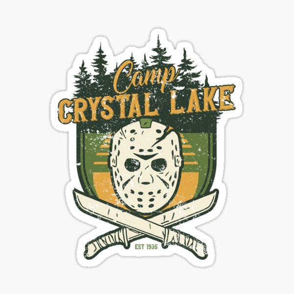 "Camp Crystal Lake" Sticker for Sale by tiagotzepesch | Redbubble