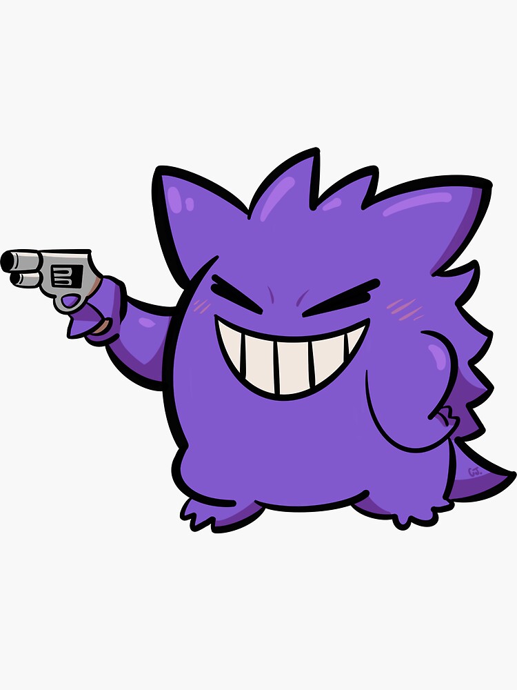 "Geng with a gun " Sticker for Sale by CJsSadHammock | Redbubble