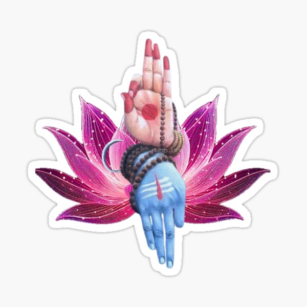 "Shiva Shakti Blessings" Sticker for Sale by GothicaMystica | Redbubble