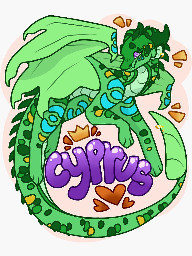 "Cyprus" Sticker for Sale by BlessedBlossom | Redbubble