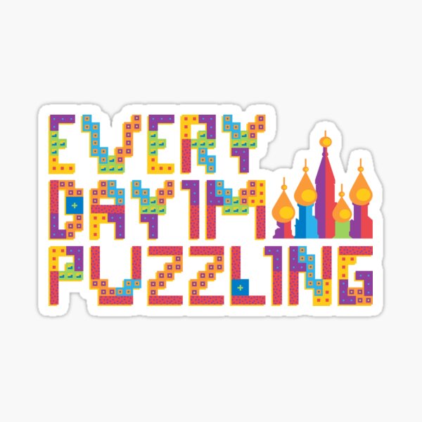 "Tetris Puzzling" Sticker for Sale by Waldorff | Redbubble