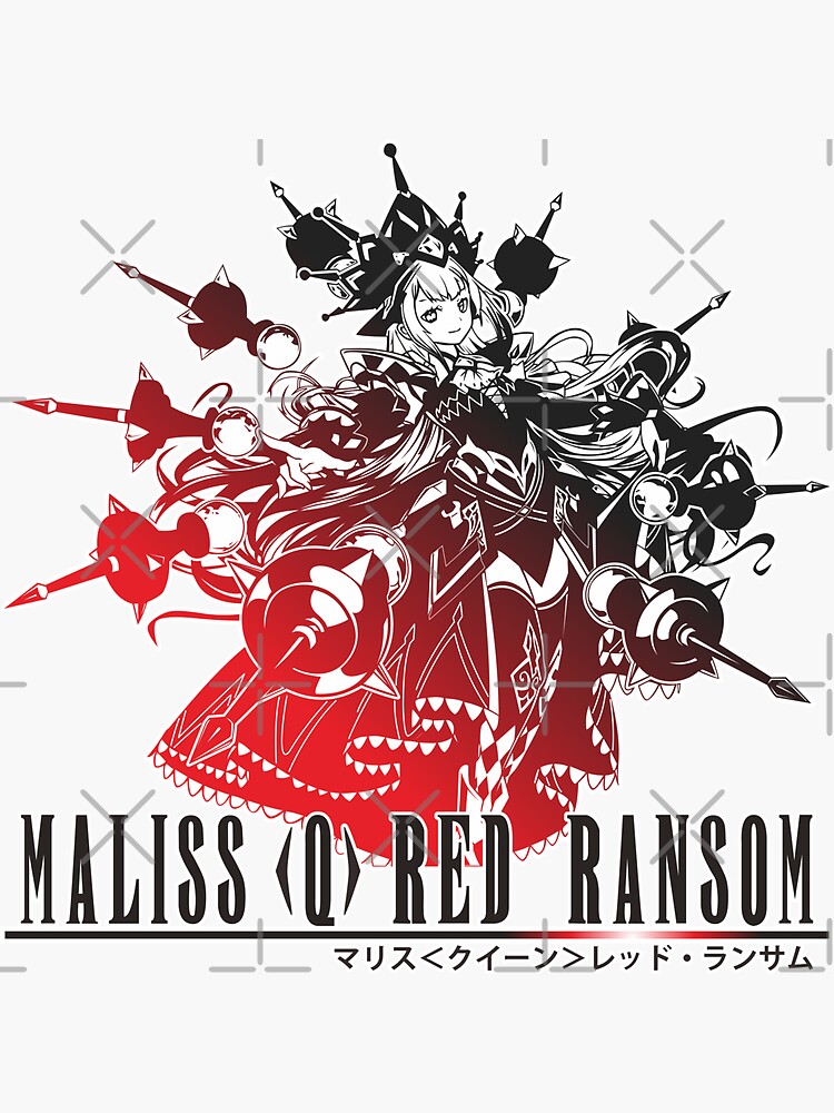 "Maliss Red Ransom in Final Fantasy Style" Sticker for Sale by ...