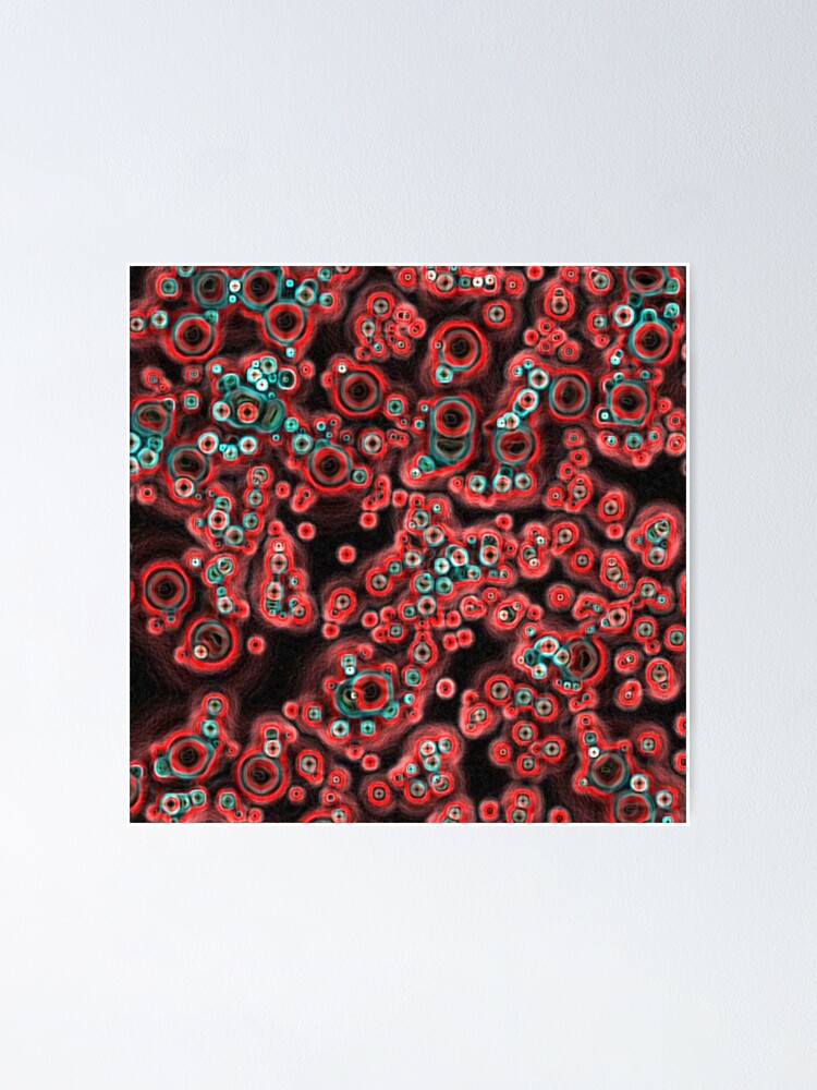 "Red Microbiome - Microbiodiversity" Poster for Sale by GiroScience ...