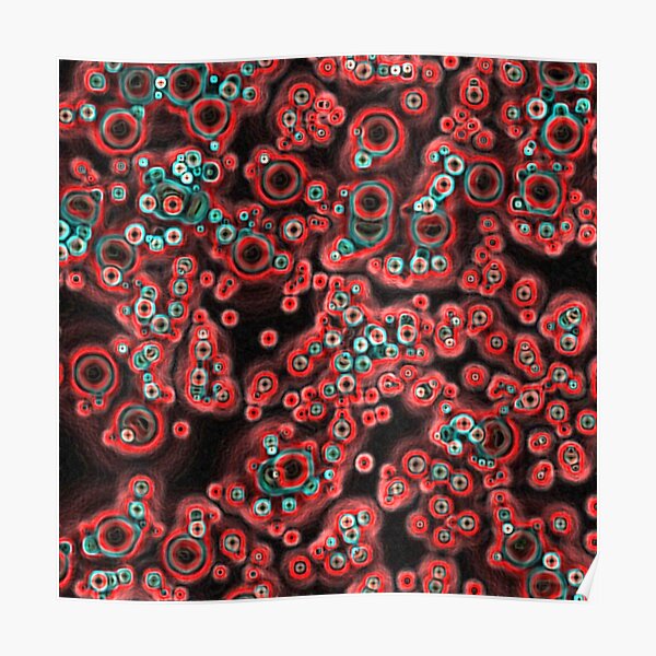 "Red Microbiome - Microbiodiversity" Poster for Sale by GiroScience ...