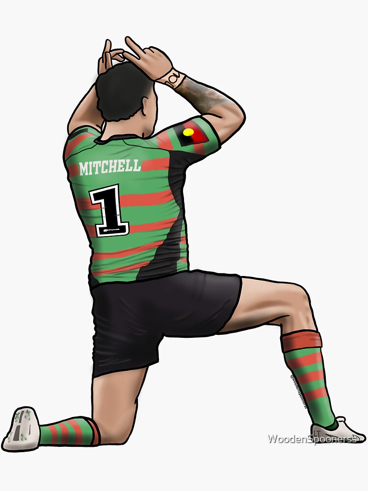 "LATRELL MITCHELL SOUTH SYDNEY RABBITOHS NRL RUGBY LEAGUE" Sticker for ...