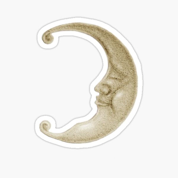 "Vintage style moon" Sticker for Sale by oliviasartwork | Redbubble