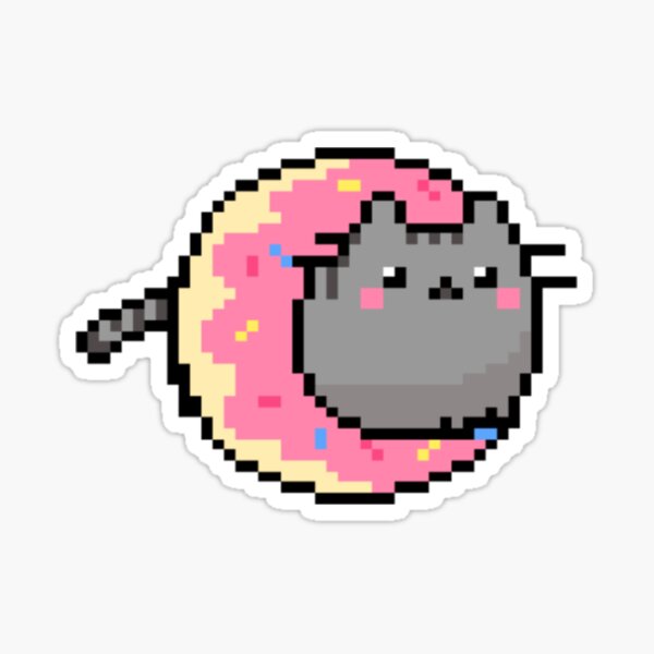" pixel art 8 Bit Nyan Cat Meme" Sticker for Sale by ArtPixelDesign ...