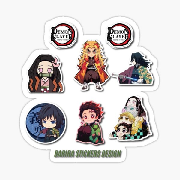 "Demon Slayer- Slaying in stickers" Sticker for Sale by Barira16 ...