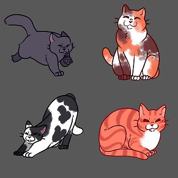 "Cats pack" Sticker for Sale by D-Illustrates | Redbubble