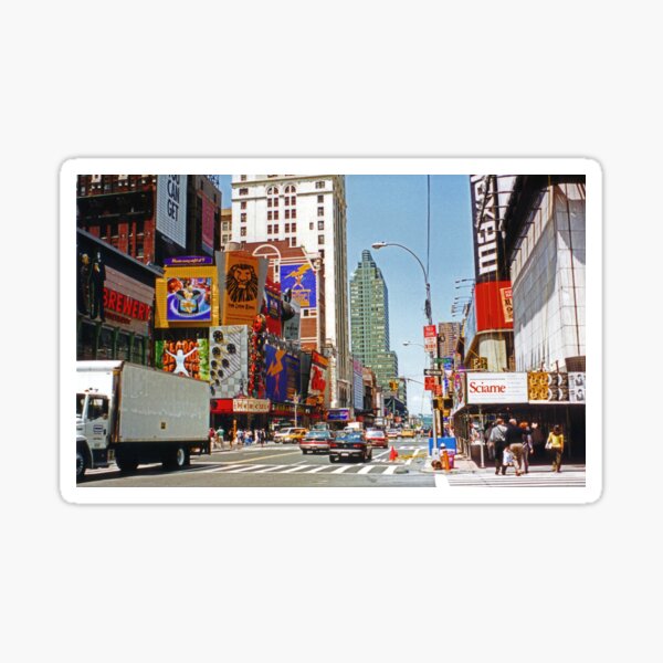 "Times Square II" Sticker by tomg | Redbubble