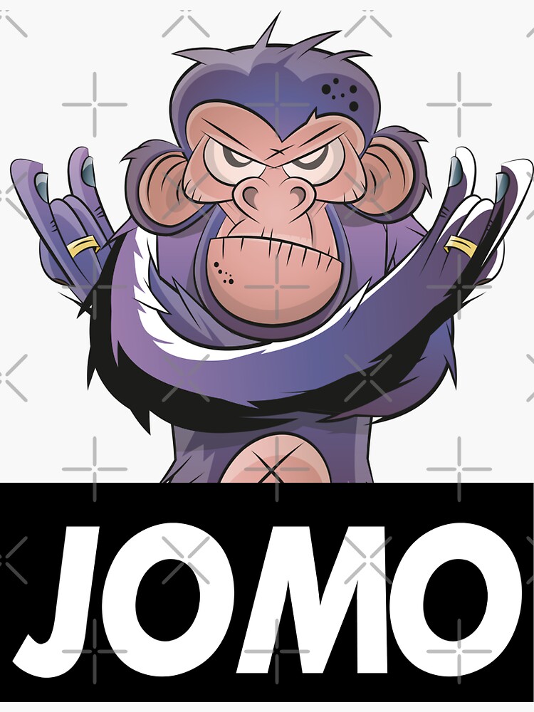 "JOMO Joy of Missing Out Words Millennials Use" Sticker for Sale by ...