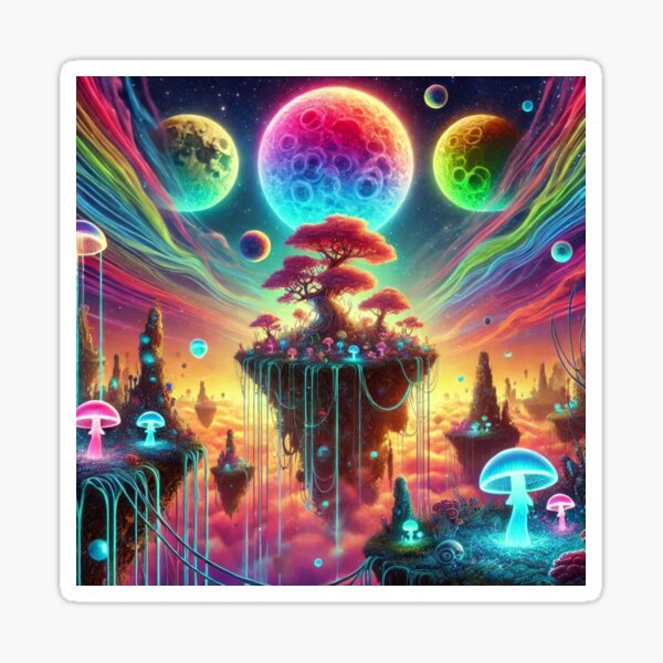 "Tripple Moon Rainbow Prism Universe - multi - dimensional mushroom ...