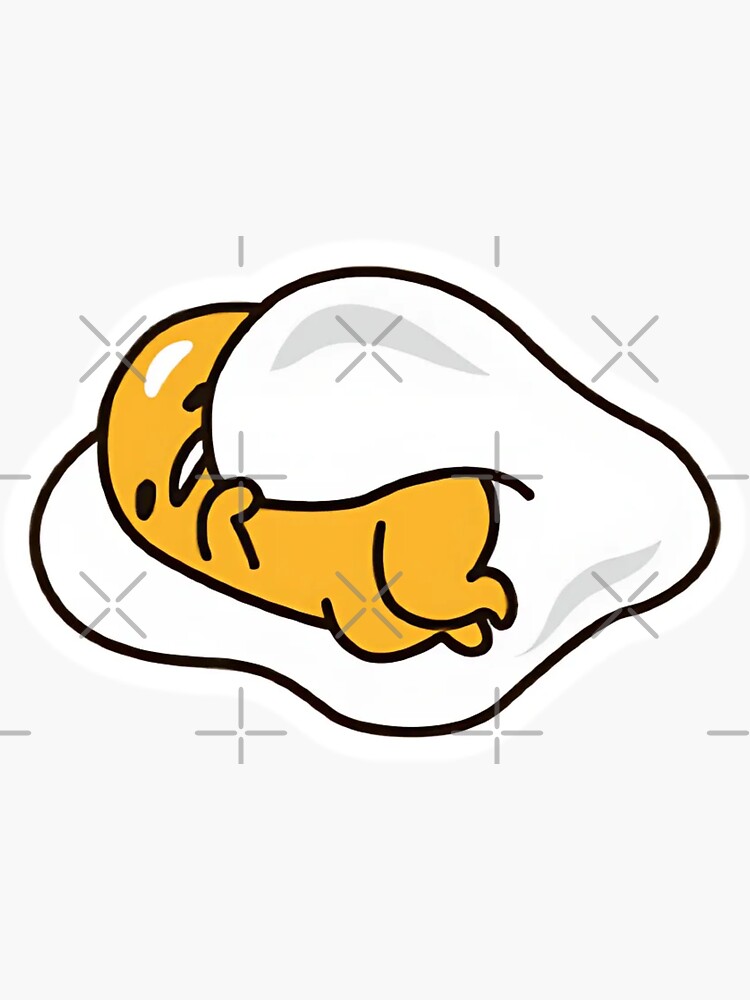 "Gudetama Design (2)" Sticker for Sale by iloveyourcupid | Redbubble