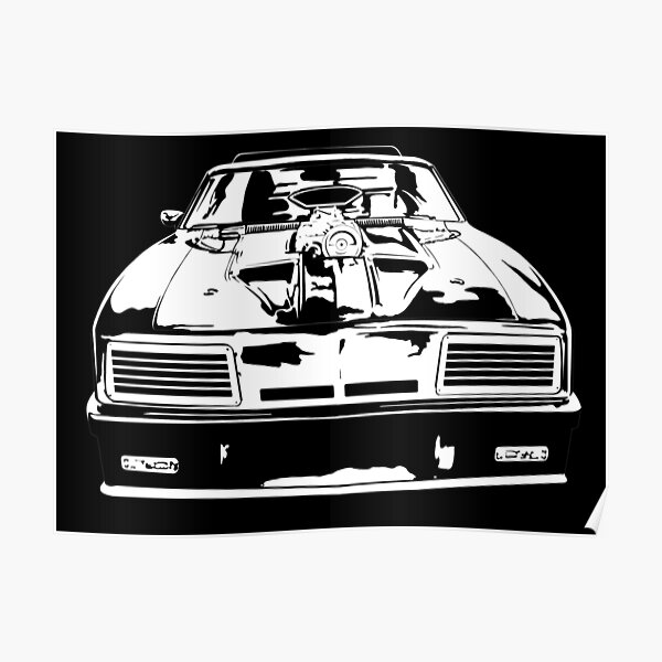 "Mad max V8 Interceptor " Poster by GrizzlyVision | Redbubble