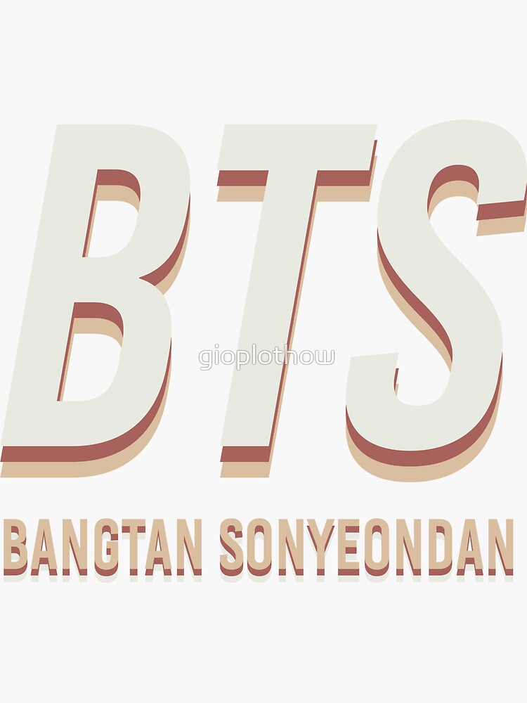 "BTS | bangtan sonyeondan" Sticker for Sale by gioplothow | Redbubble