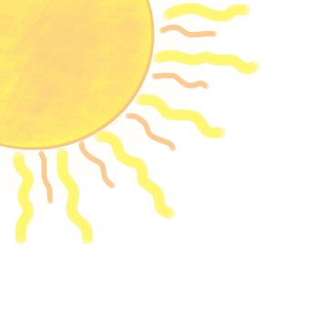 "Corner Sun Sticker" Sticker for Sale by nerdler | Redbubble