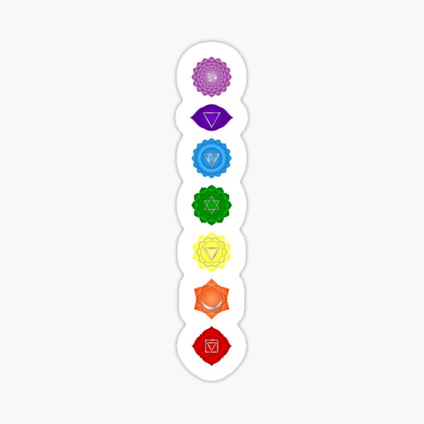"7 Chakras" Sticker by loeye | Redbubble