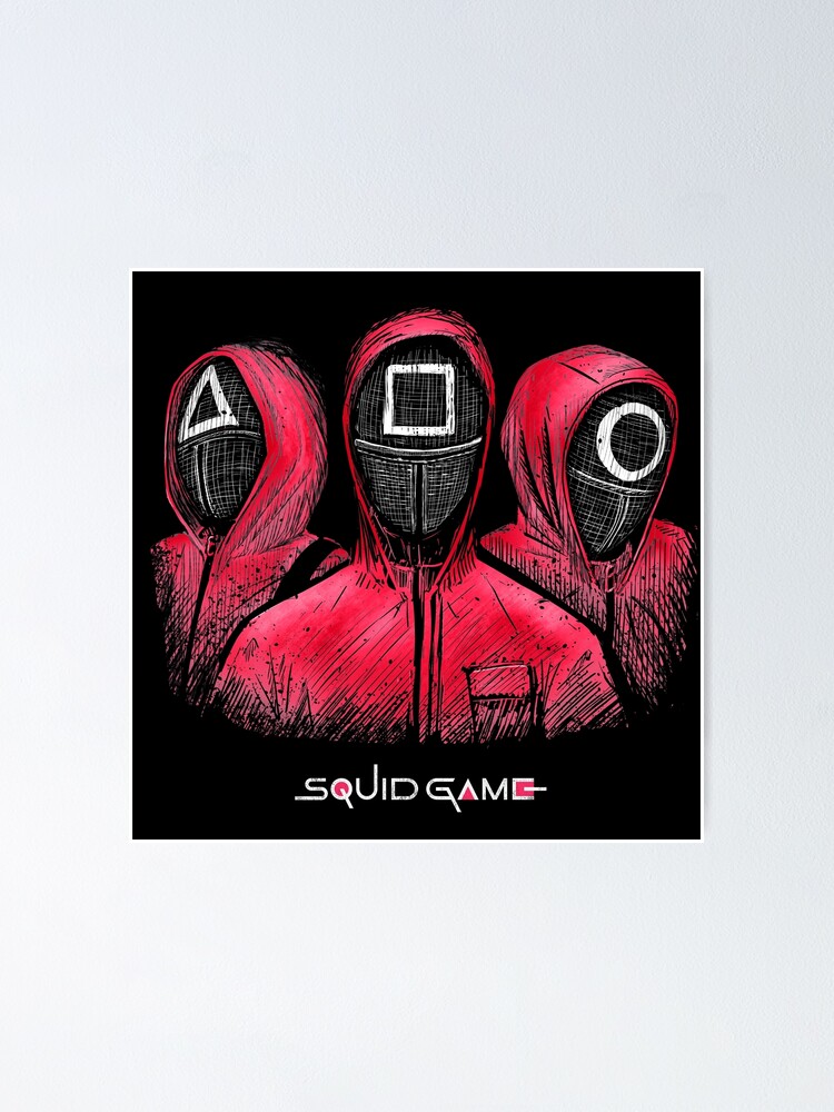 "Squid Game Fanart with Logo" Poster for Sale by mesange-art | Redbubble