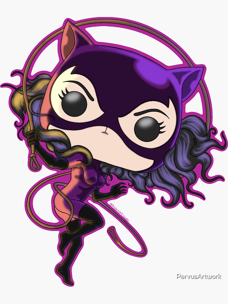 "catwoman" Sticker by ParvusArtwork | Redbubble