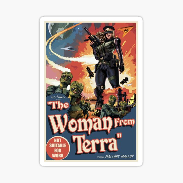 "The Woman from Terra" Sticker for Sale by Waldorff | Redbubble