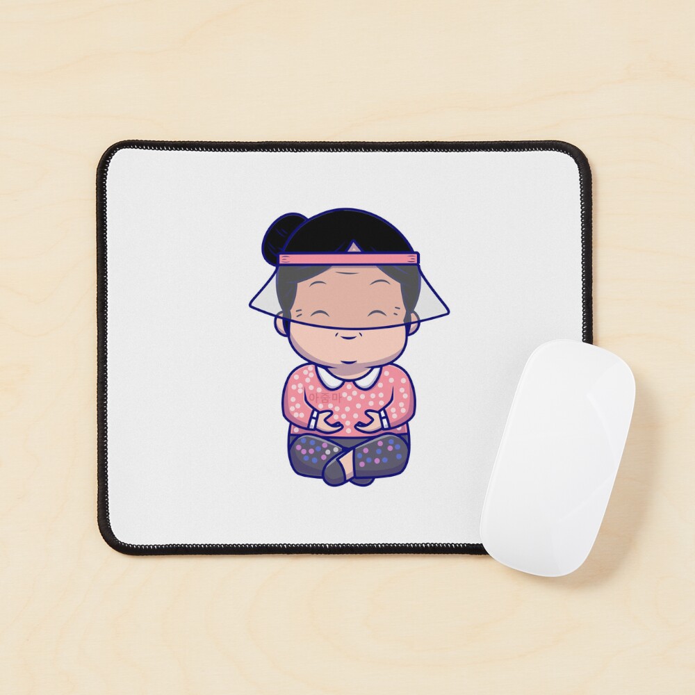 "Ajumma - Korean: 아줌마" Sticker for Sale by SLeets | Redbubble