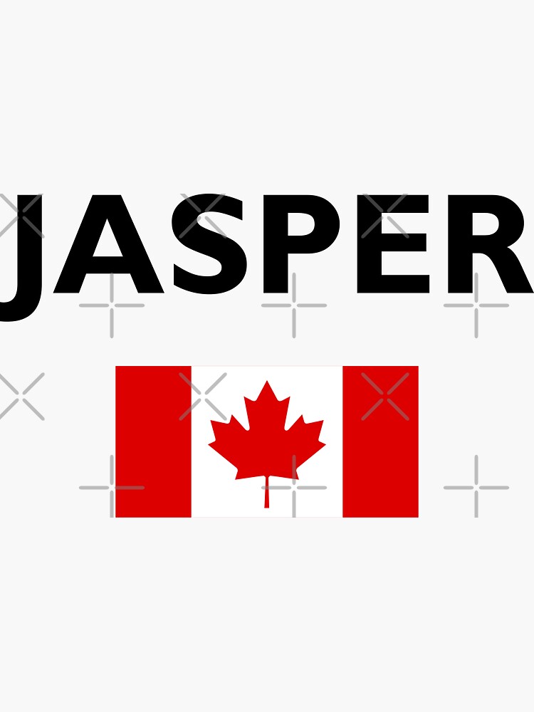 "Jasper Canada Canadian Flag Light-Color" Sticker for Sale by ...
