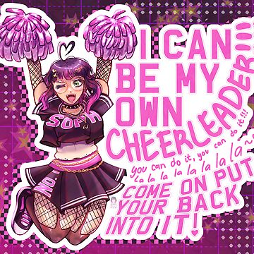 "I can be my own cheerleader / Pink / Soph" Sticker for Sale by Asophia ...