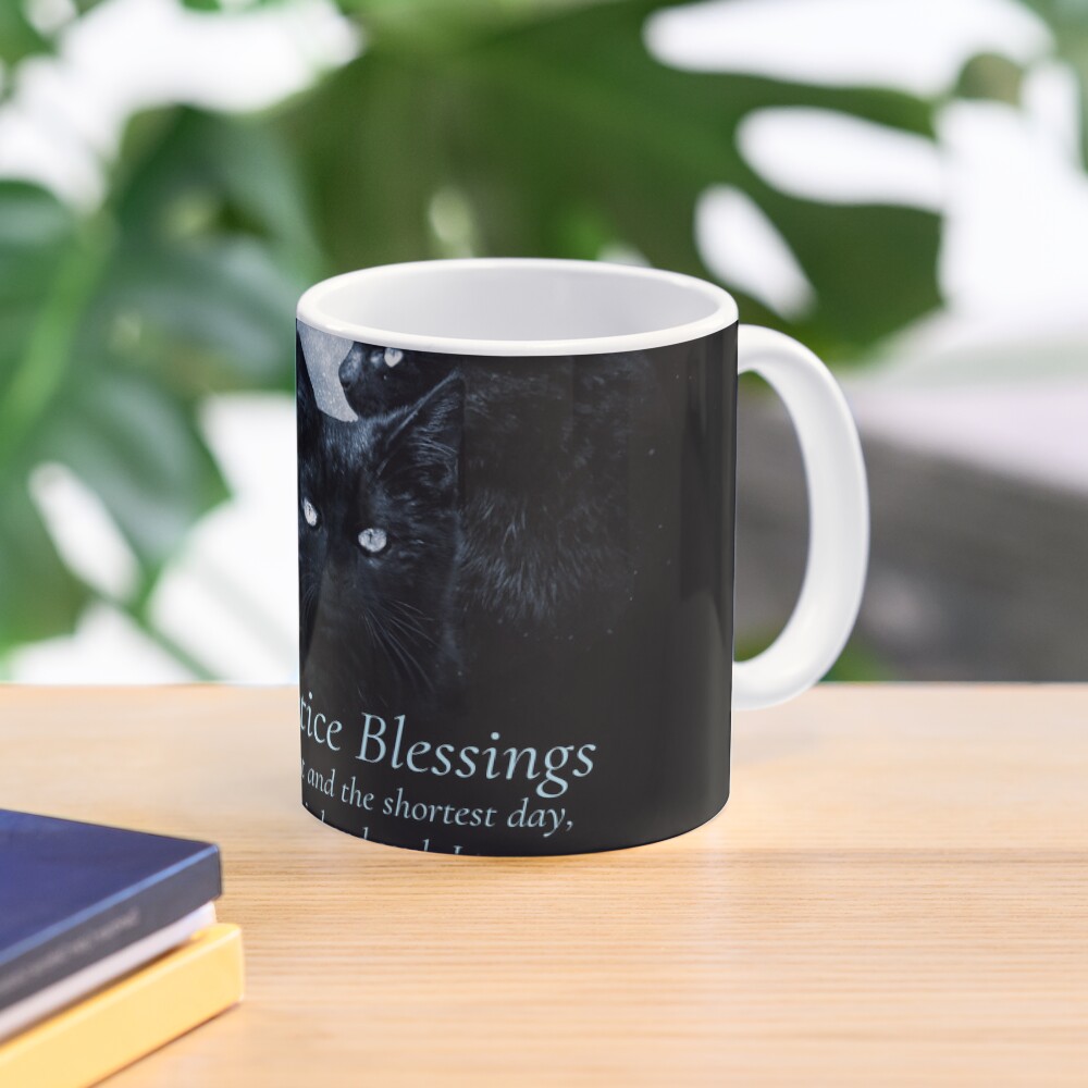 "Winter Solstice Ravens and Black Cats Spiritual Blessings" Greeting ...