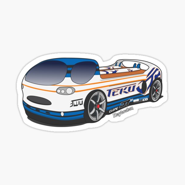"HW Acceleracers Deora II Front and Side View Vector Art" Sticker for ...