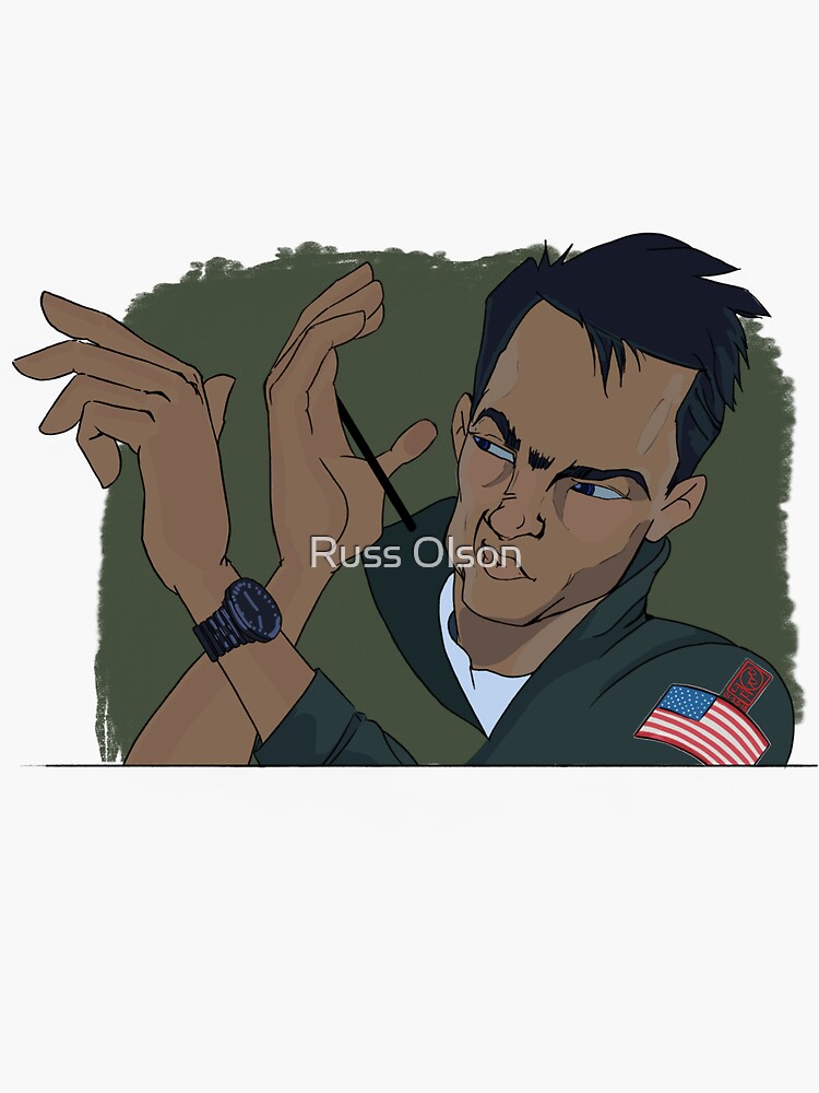 "Because I was Inverted" Sticker for Sale by Russtache108 | Redbubble