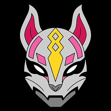 "Drift Mask Battle Royale Character Cute Face" Sticker for Sale by ...