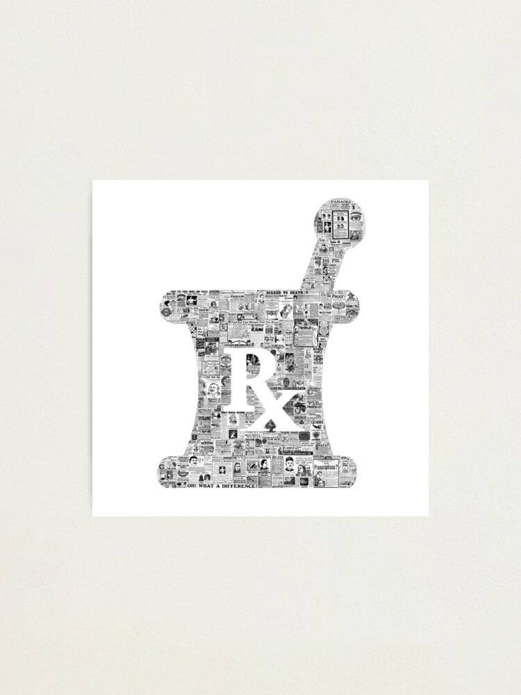 "Pharmacy sign, medical, vintage advertising print perfect for doctors ...