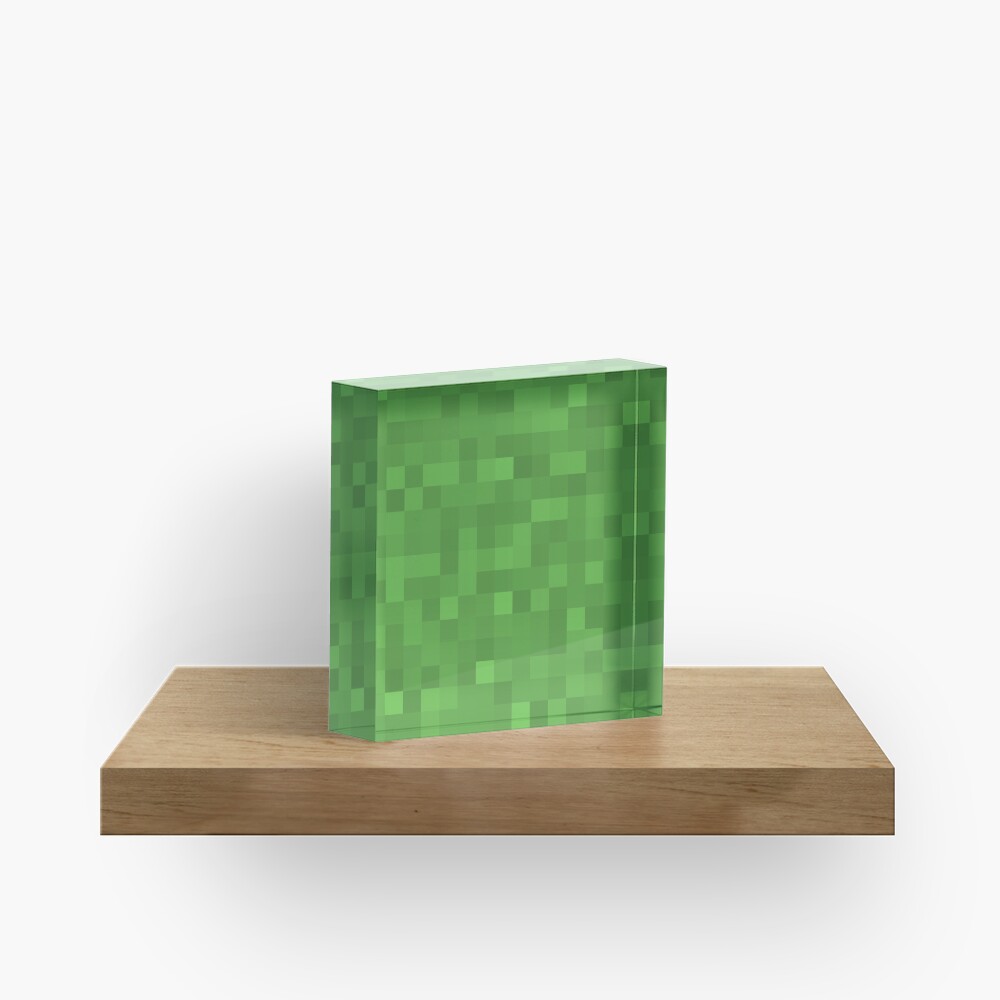 "Minecraft Grass Block Texture Pixel Art" Photographic Print for Sale ...