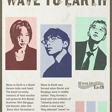 "Wave to earth Design" Poster for Sale by camilabellopsd | Redbubble