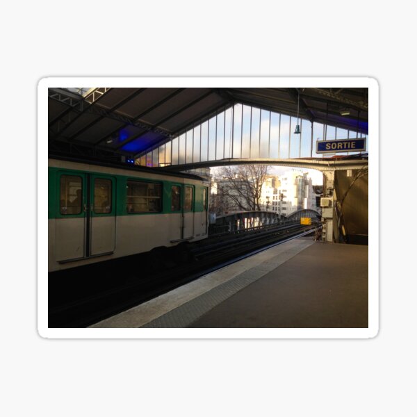 "Waiting for the Metro" Sticker by ThatBird | Redbubble