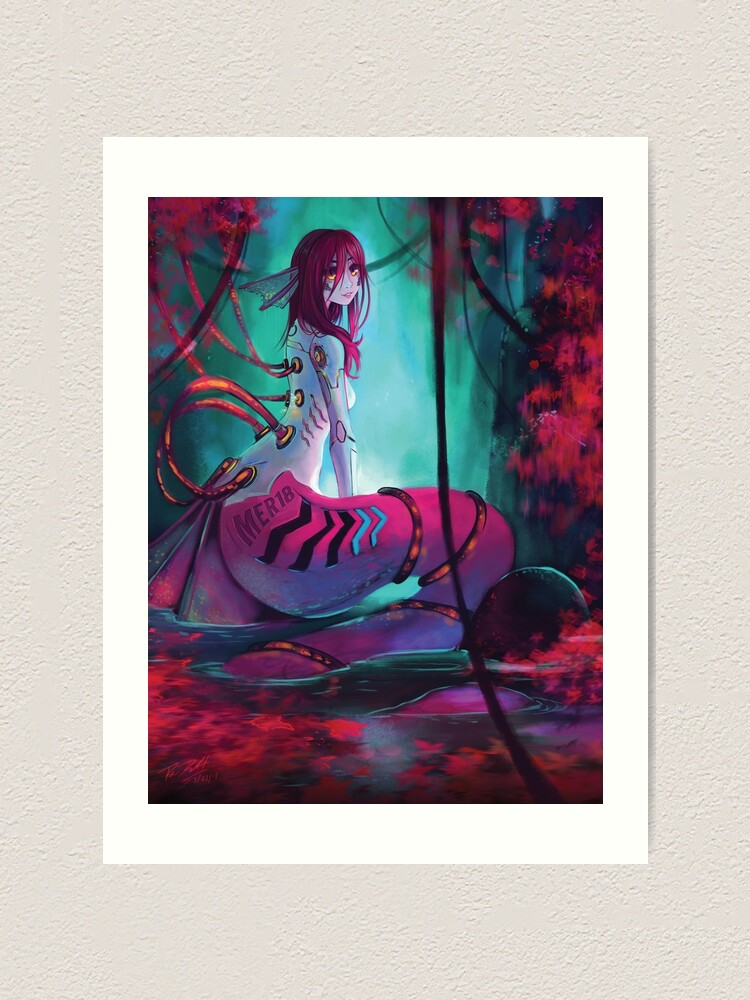 "Cyborg Mermaid" Art Print for Sale by tamara2727 | Redbubble