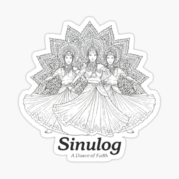 "SINULOG A DANCE OF FAITH" Sticker for Sale by likbatonboot | Redbubble