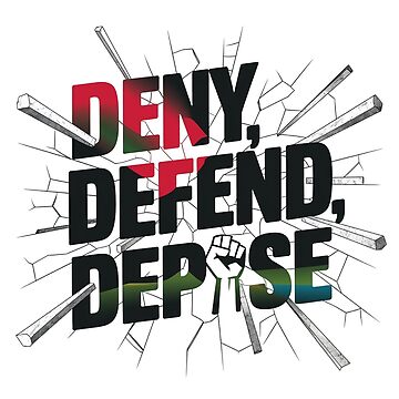 "Deny, Defend, Depose // #DDD" Sticker for Sale by pr1me-shop | Redbubble